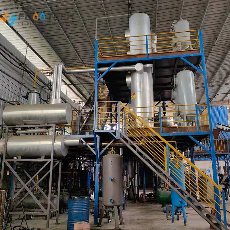 5-35 Ton Waste Oil Distillation Recycling Plant by FUOOTECH