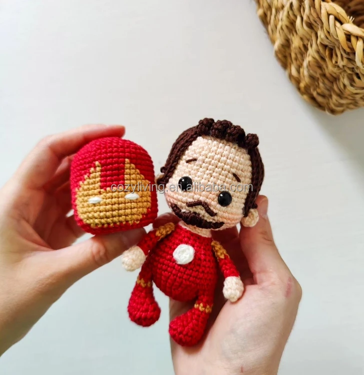 Amigurumi Small Size Marvel-characters Crochet Super Cool Iron-man Hand ...