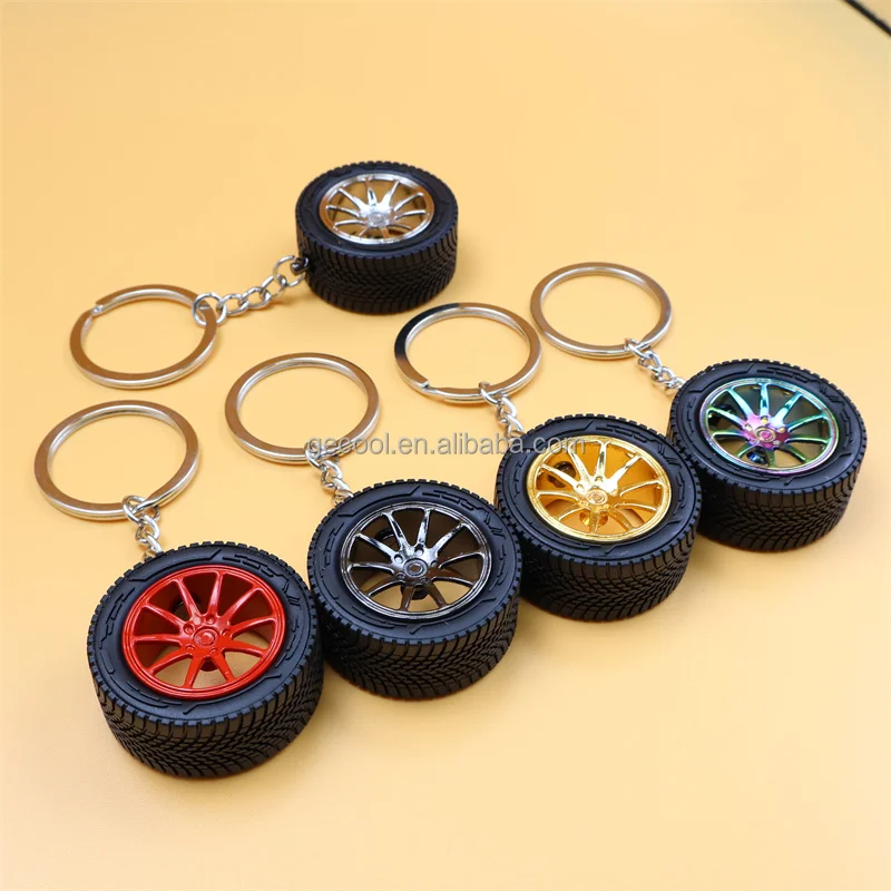 3d Rim Metal Wheel Tire Shaped Personalised Tire Keychain Tyre Key ...