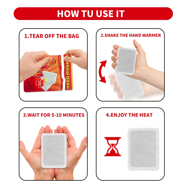 Mini Cute Portable Air Activated Hand Warmer Packet Chemical Hand ...