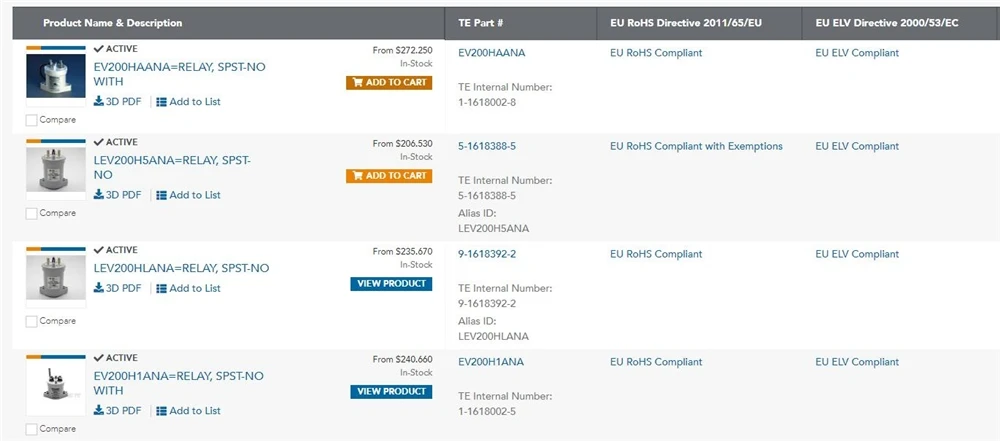 High Voltage Dc Contactor Lev100a5ang - Buy Lev100a5ang,Automotive High ...