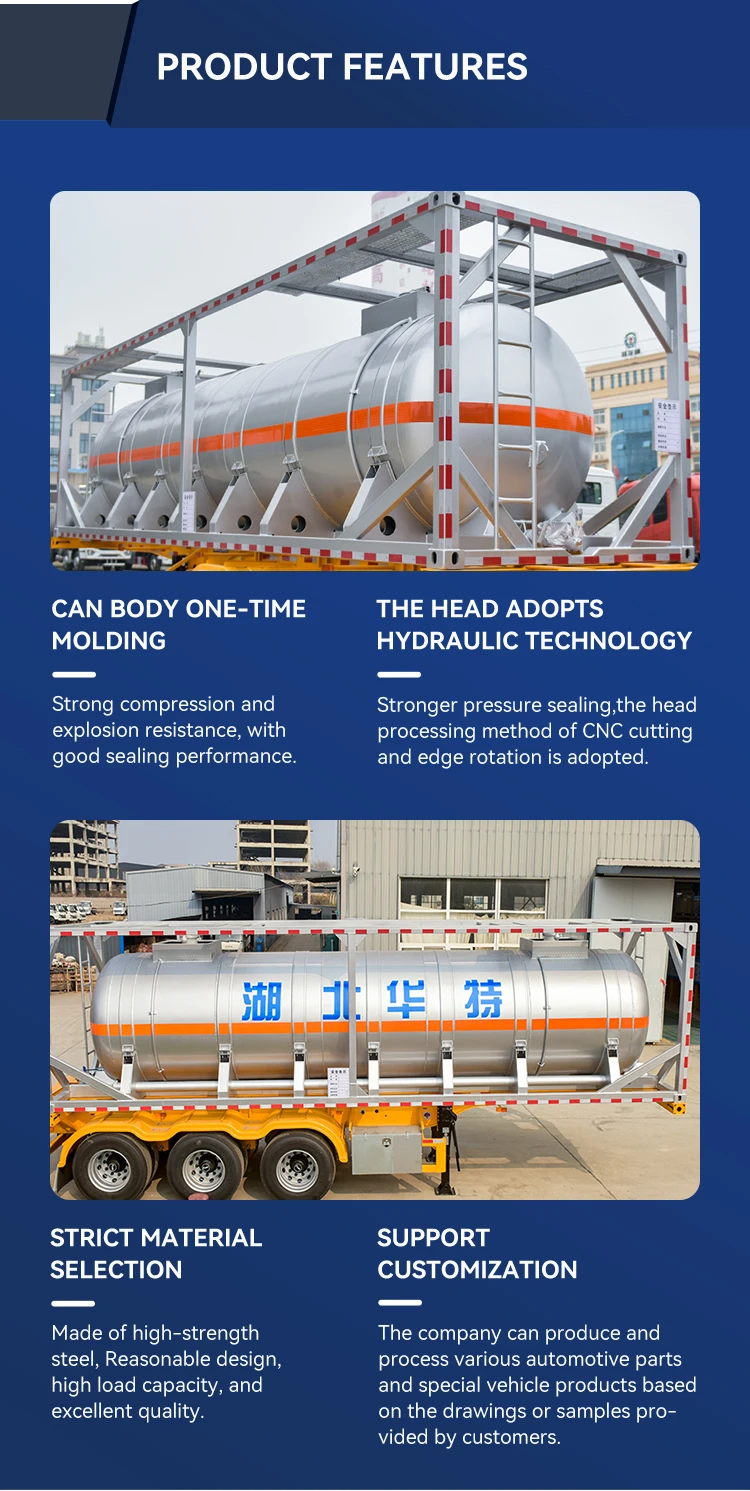 Aluminum Alloy Tank Container Iso Tanks Chemical Liquid Diesel Fuel ...