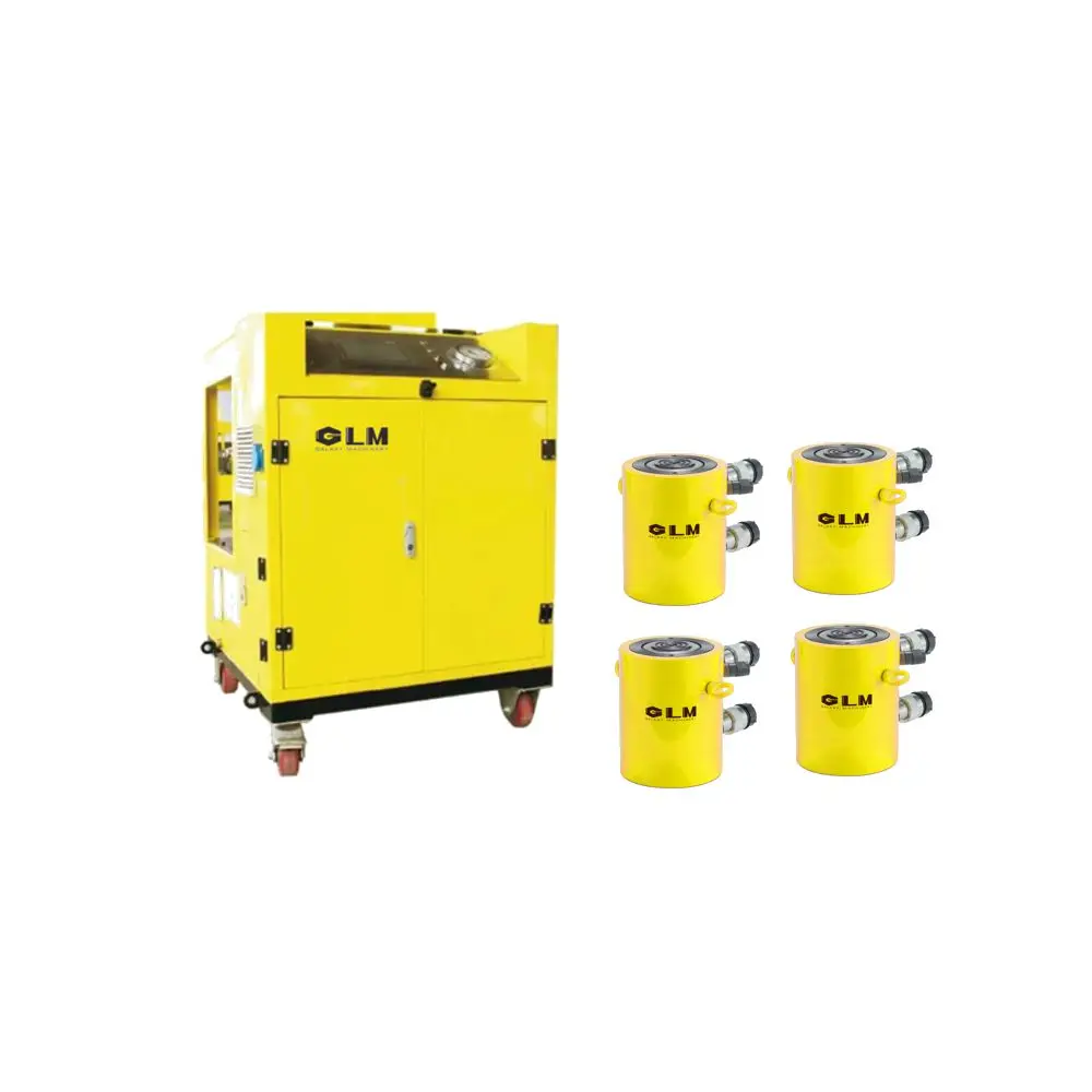 PLC-Controlled Synchronous Lifting System 700bar Hydraulic Cylinder ...