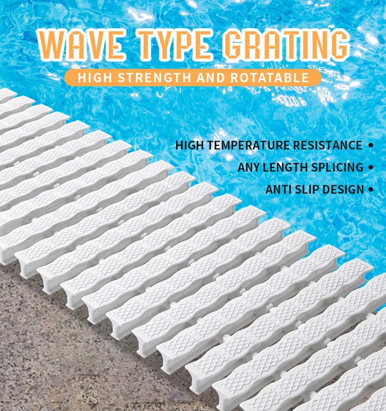 Flexible Swimming Pool Overflow Grating - Easy Install