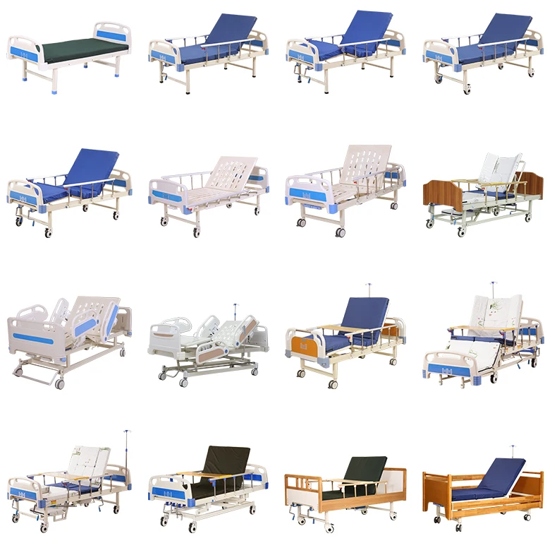 5 Function Manual Full Bend Nursing Bed - Hospital Furniture