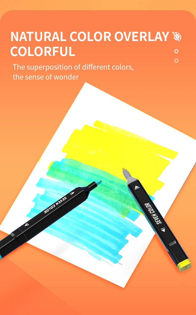 Somagi 262 Color Alcohol Permanent Art Marker Pen