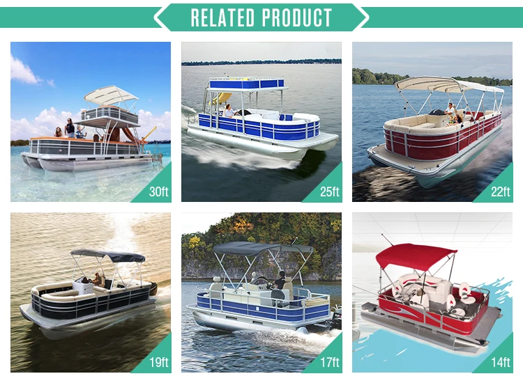 Luxury Aluminum Tritoon Fiberglass Catamaran Pontoon Boats