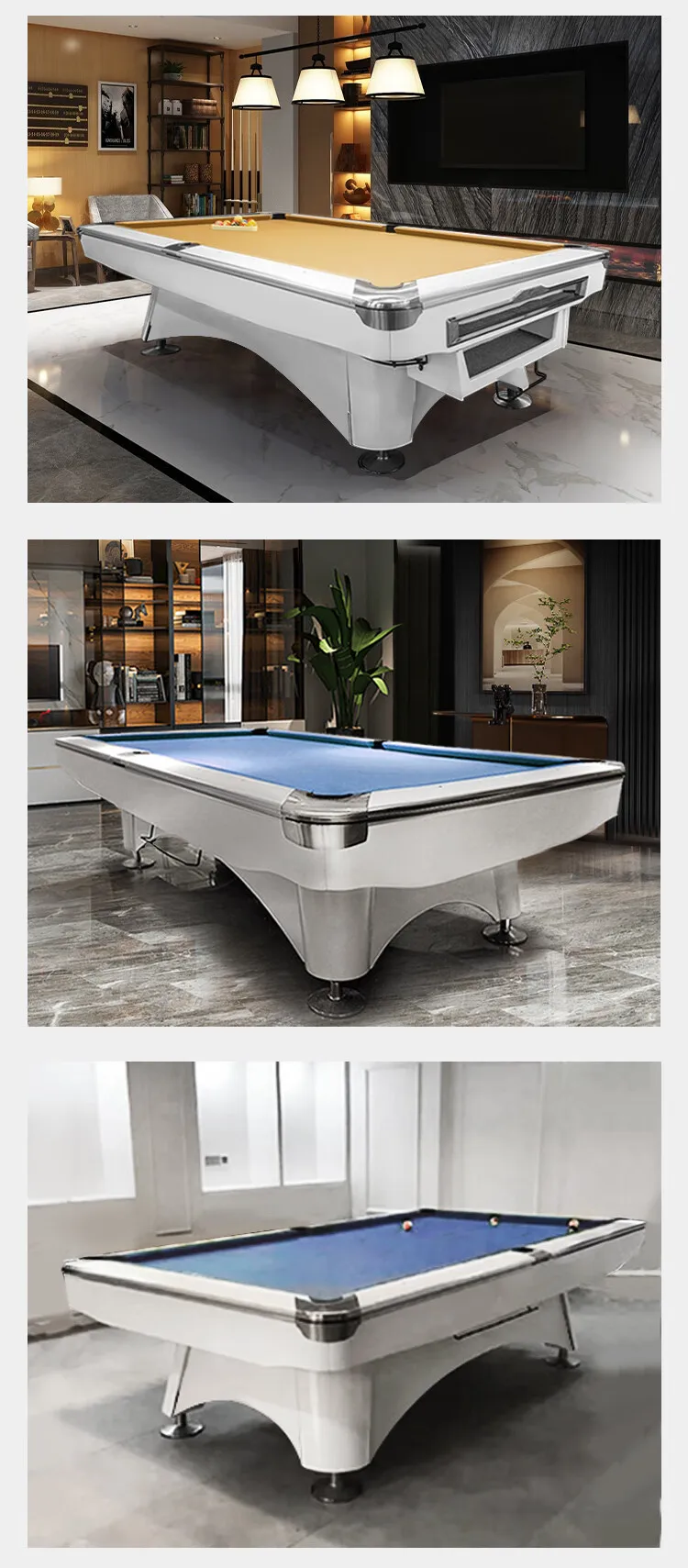 Six Generation Fancy Nine Ball Billiards Table, Table Tennis Game ...