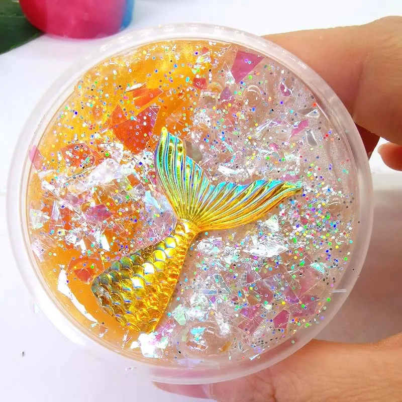 Diy Slime Making Kit For Girls Boys Kids Birthday Idea Mermaid Tail ...