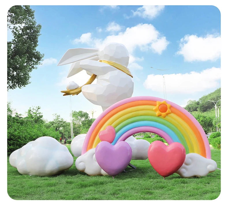 Bulutlu Manzara Decorations - Elegant Fiberglass Cloud Props