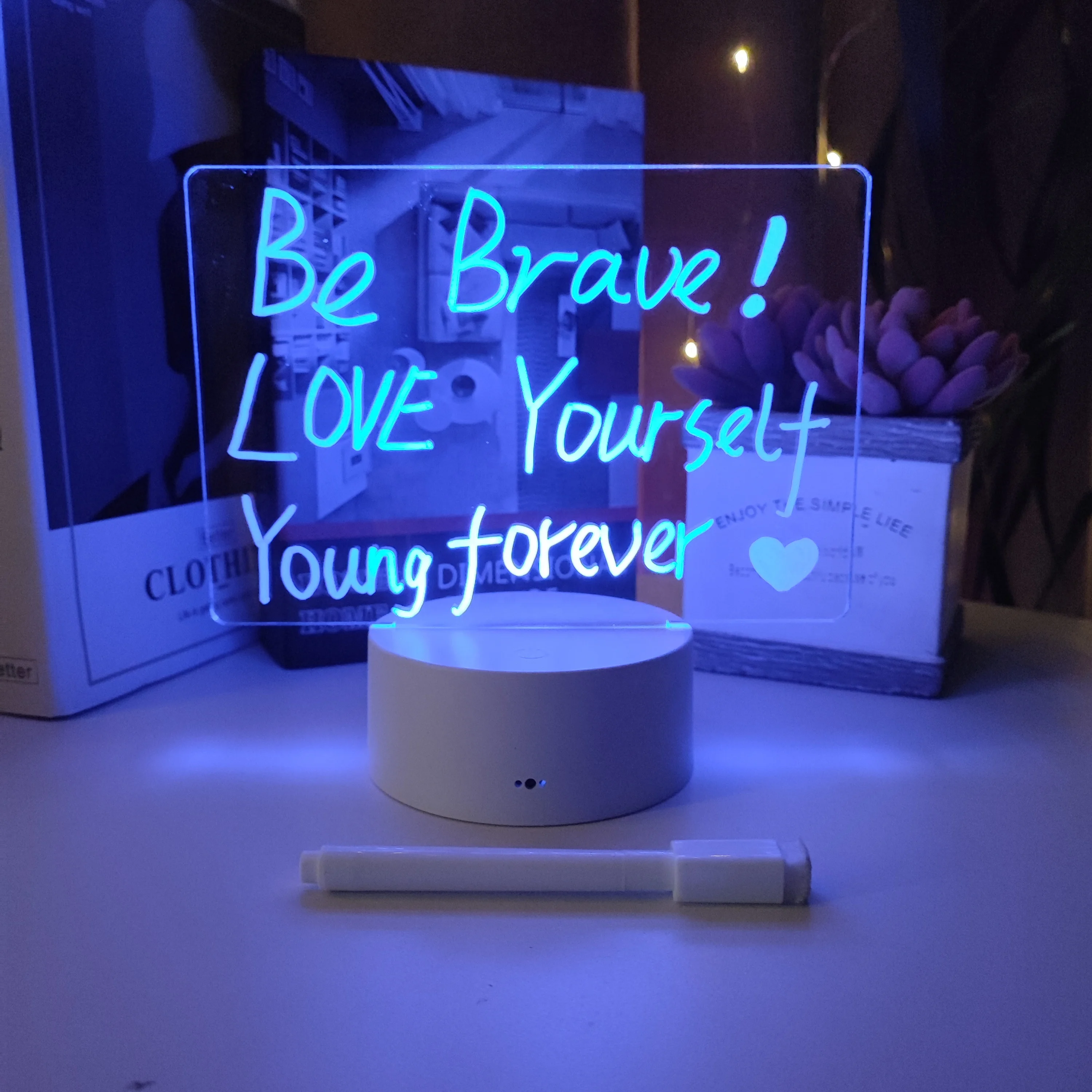 LED Message Board - Touch Control Night Lamp with 7 Colors