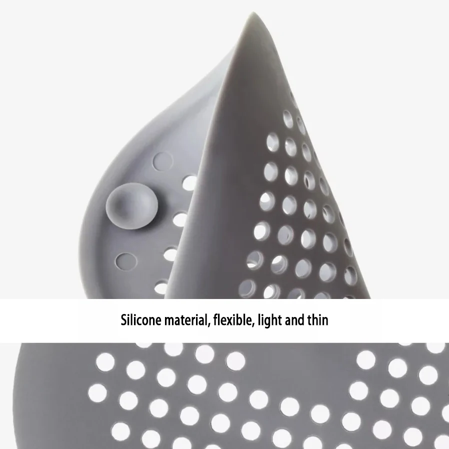 Tpr Bath Bathroom Shower Tub Shroom Floor Protector Hair Catcher Trap ...