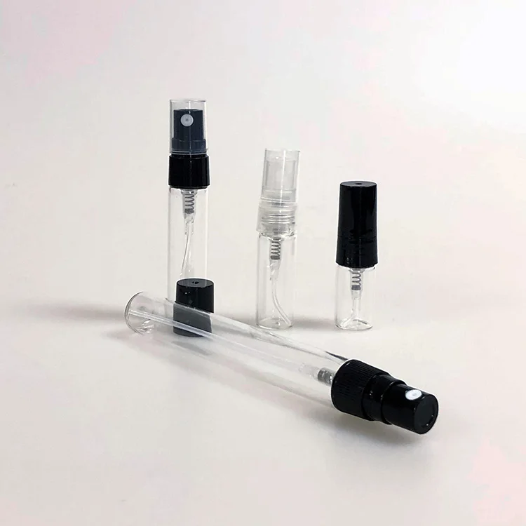 Empty 2ml Pressure Glass Perfume Spray Vials Spray Bottles Clear Mini ...
