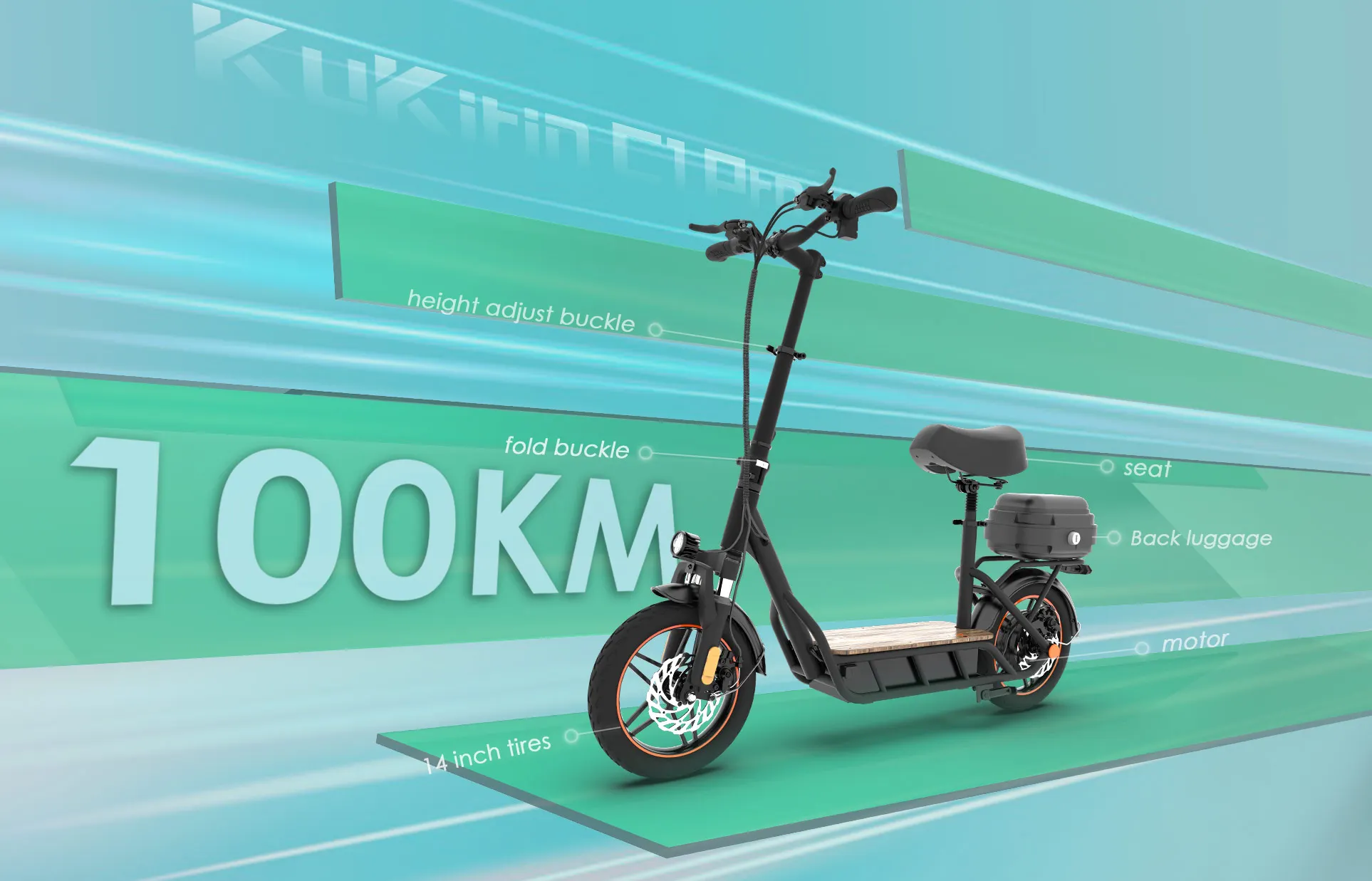 Drop C1 - Electric Scooters for Adults - Max Speed 41-50km/h
