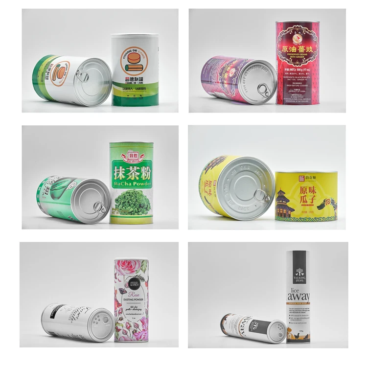Custom Food Grade Pringles Container Composite Paper Cans Packaging ...