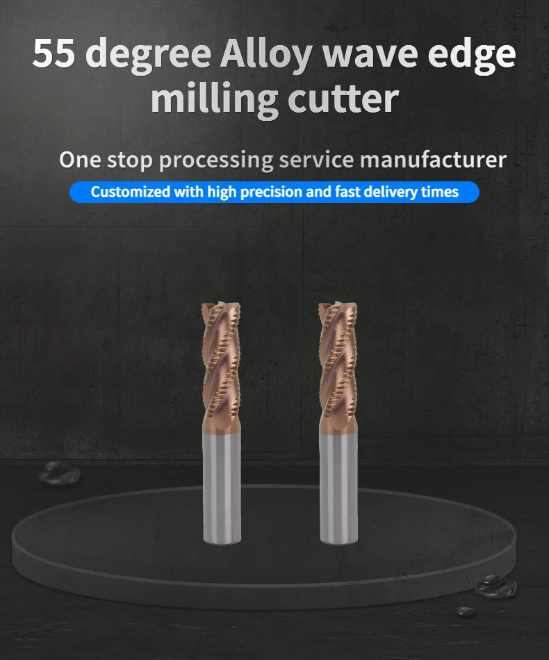 55 Degree 4-blade Rough Skin Milling Cutter Tungsten Steel Alloy ...