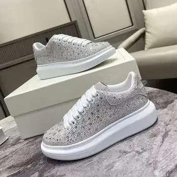 Original Hot Diamond Little White Shoes Sneakers Crystal Heightening ...
