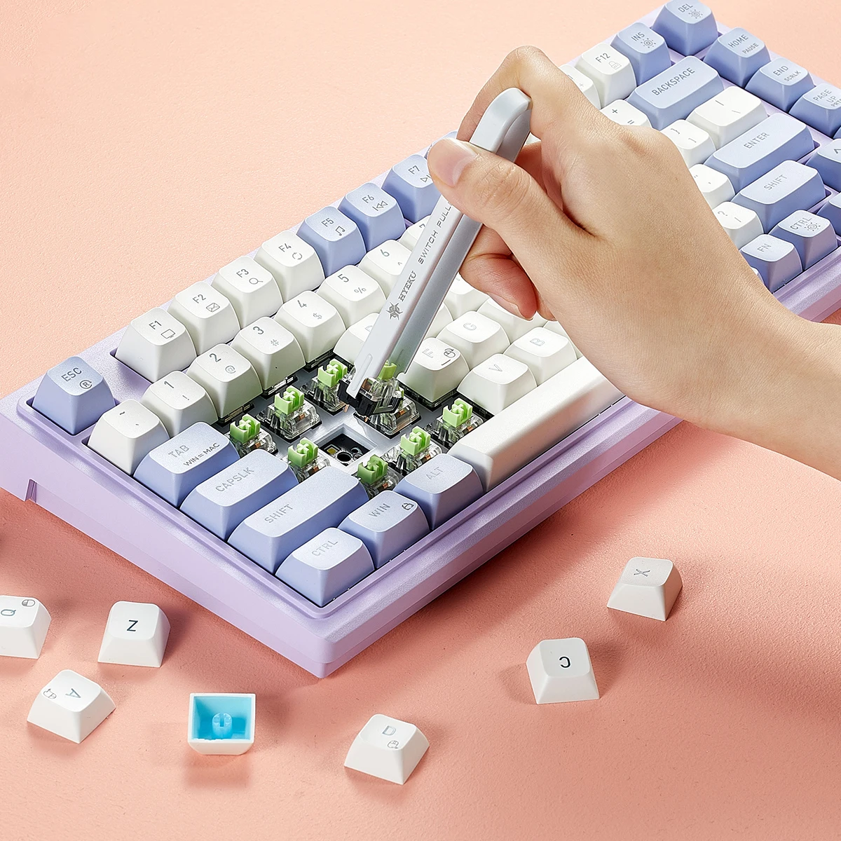 Professional 83 Key Rgb Backlit Mechanical Gaming Keyboard Usb Wired ...