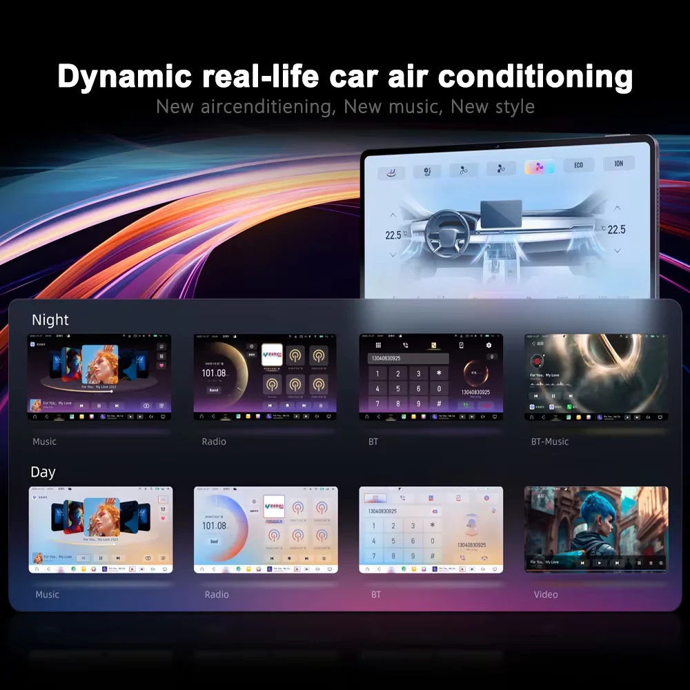 7870 Android Car-Play Auto Qled Touch Screen Car Radio