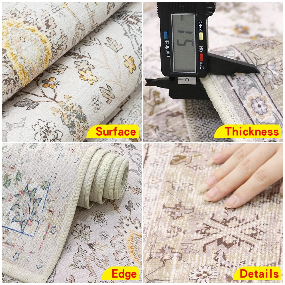 Large Nordic Turkish Arabic Living Room Carpet Printing Acrylic Area ...