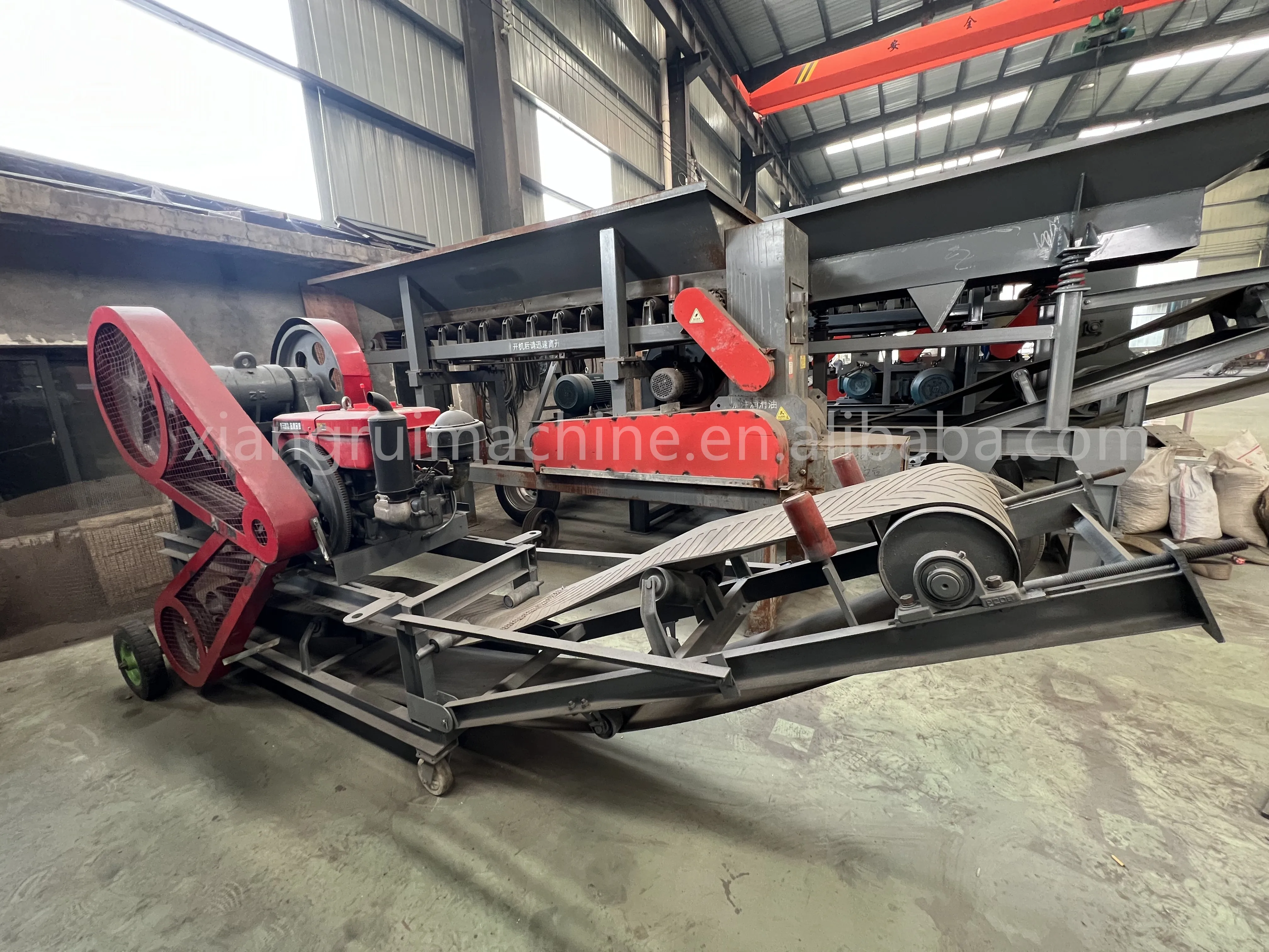 Mobile Portable Coal Cone Concrete Diesel Impact Crusher Plant Conveyor ...