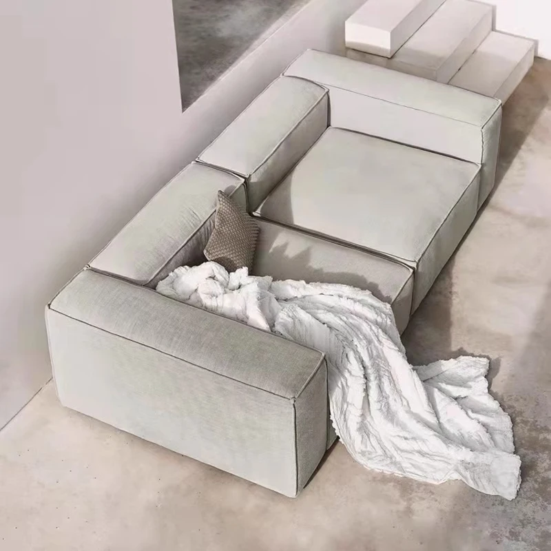 Comfortable Living Room Furniture Linen Vacuum Compression Sofa Family ...