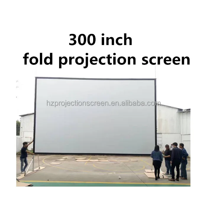 Fast Fold Gray Rear Projection Backdrop For Outdoor & Indoor Movies ...