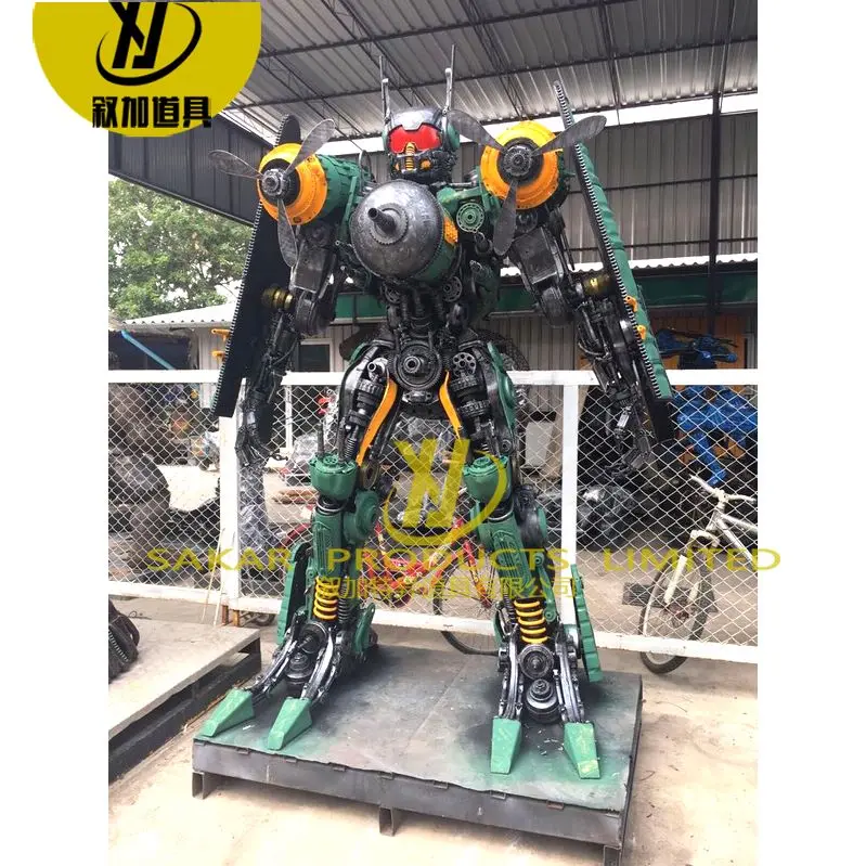 Outdoor Life Size Garden Abstract Giant Sculpture Robot Sculpture - Buy ...