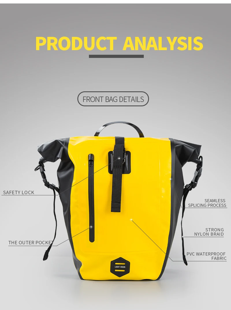 Yxc020 Gravel Bike Rack Bag Trunk Cargo Bag Bicycle Rear Seat Journey ...