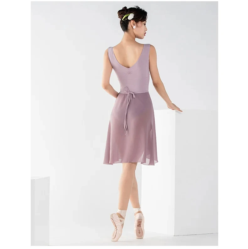 Adult Female Practice Ballet Poncho Skirt - Performance Training Dance Wear