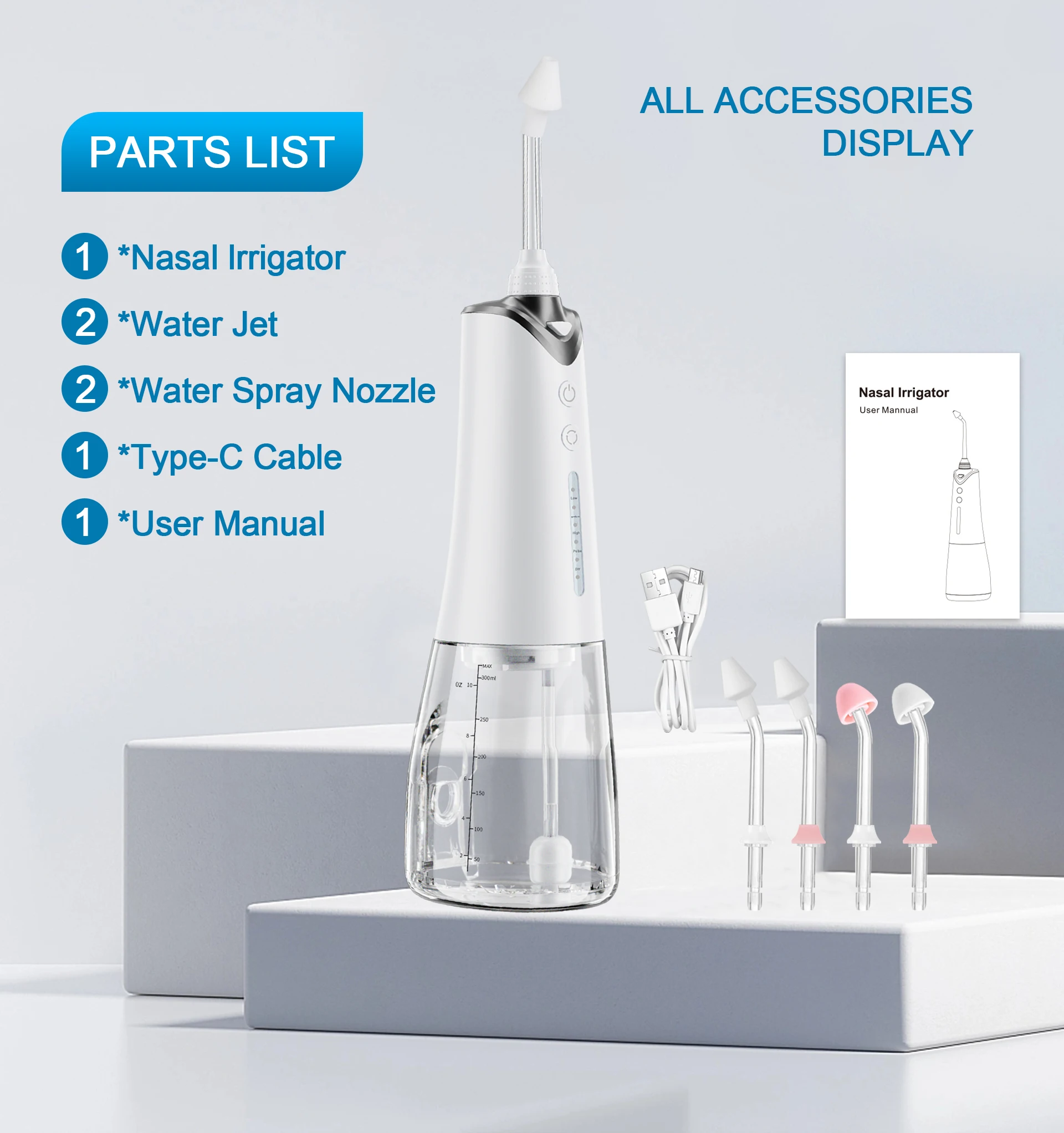 Electric Neti Pot Nasal Irrigation Sinus Rinse Sinus Cleaner Machine ...