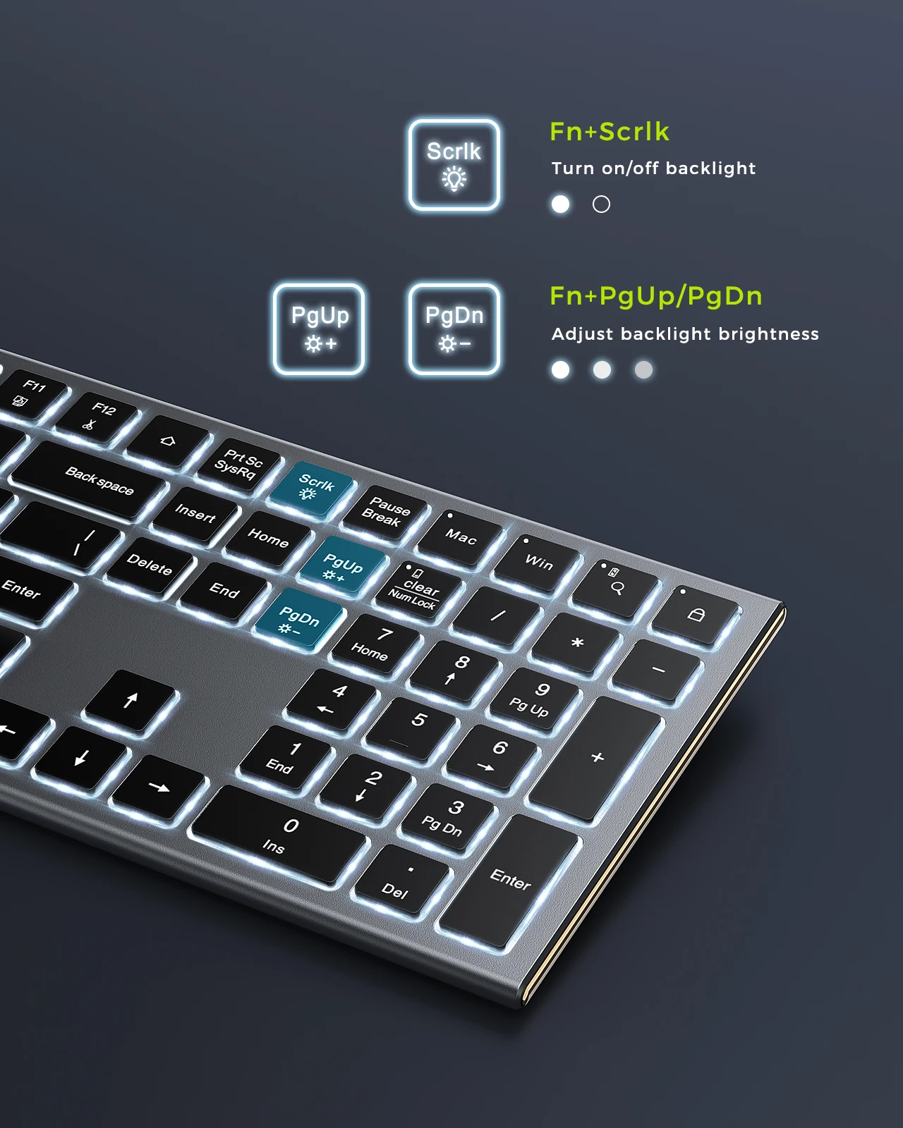 Seenda Rechargeable Ergonomic Keyboard & Mouse Rgb Backlit Keyboards ...