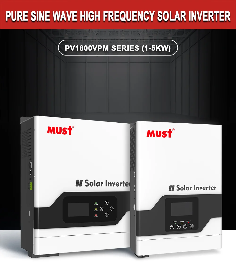 Must Fast Delivery 3kva 5kva Solar Inverter 24v 48v Solar Hybrid ...
