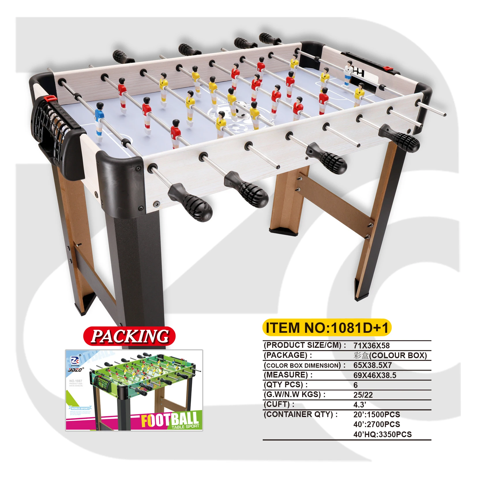 33-Inch Classic Wooden Toys Indoor Sports Table Factory Top Sale Soccer ...