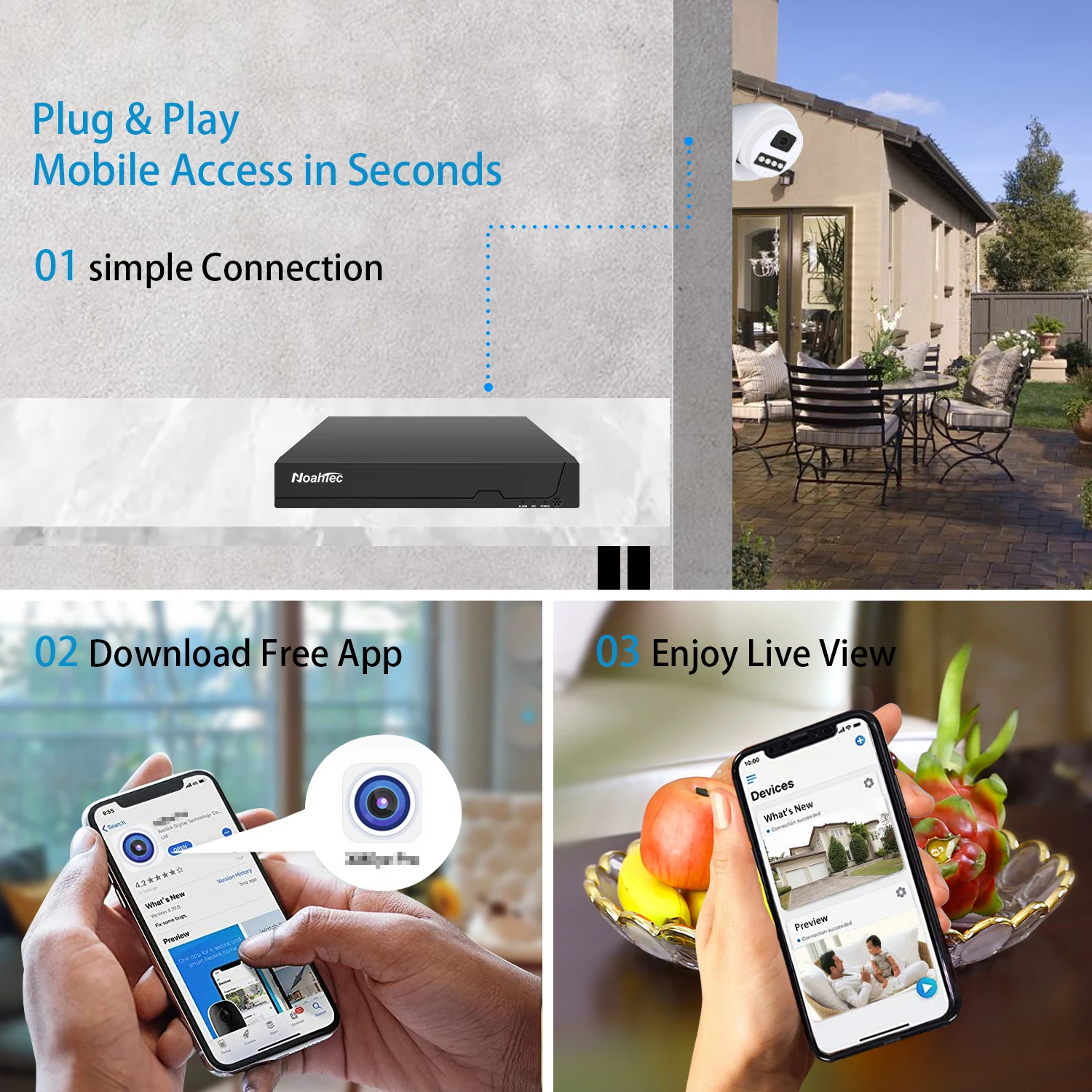 Wesecuu Hd Poe Nvr System H.265 Face Detection Ip Camera 2-way Audio ...