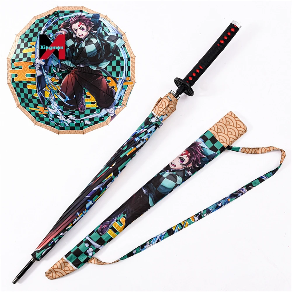Demon Slayer Umbrella 9 Styles Kimetsu No Yaiba Eight Bones Umbrellas ...