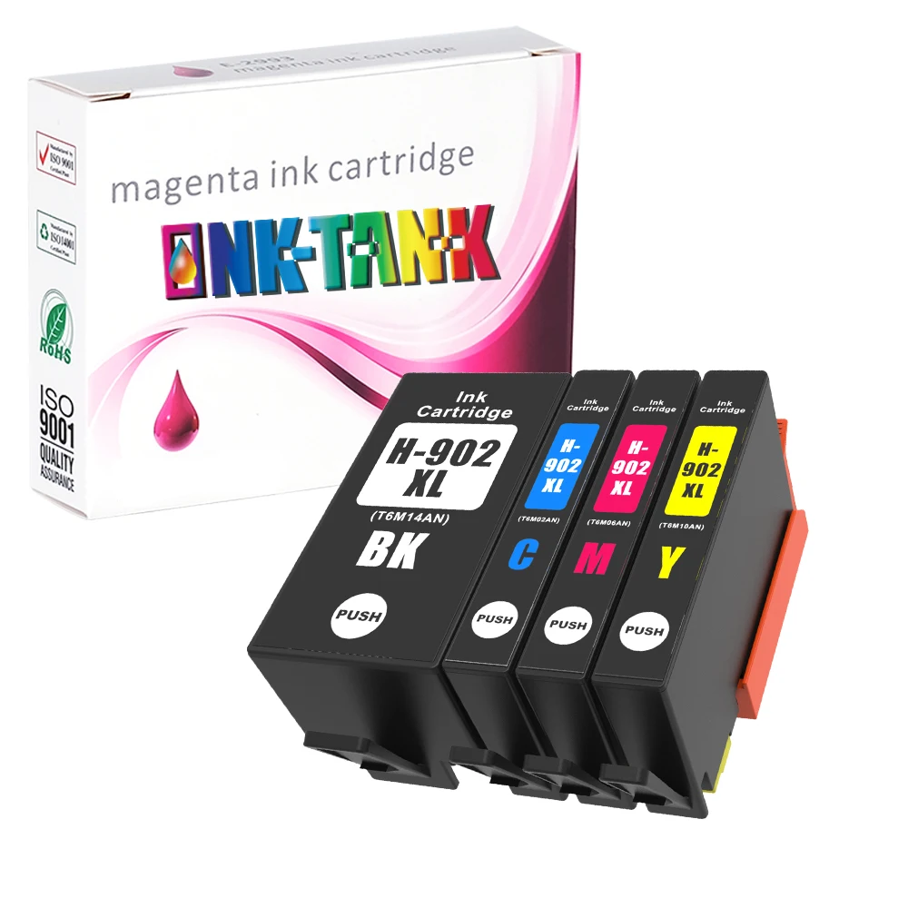Wholesale INK TANK 902XL 902 906 XL 906XL Premium Color Compatible Inkjet Ink Cartridge For HP902 For HP OfficeJet Pro 6968 6970 Printer From