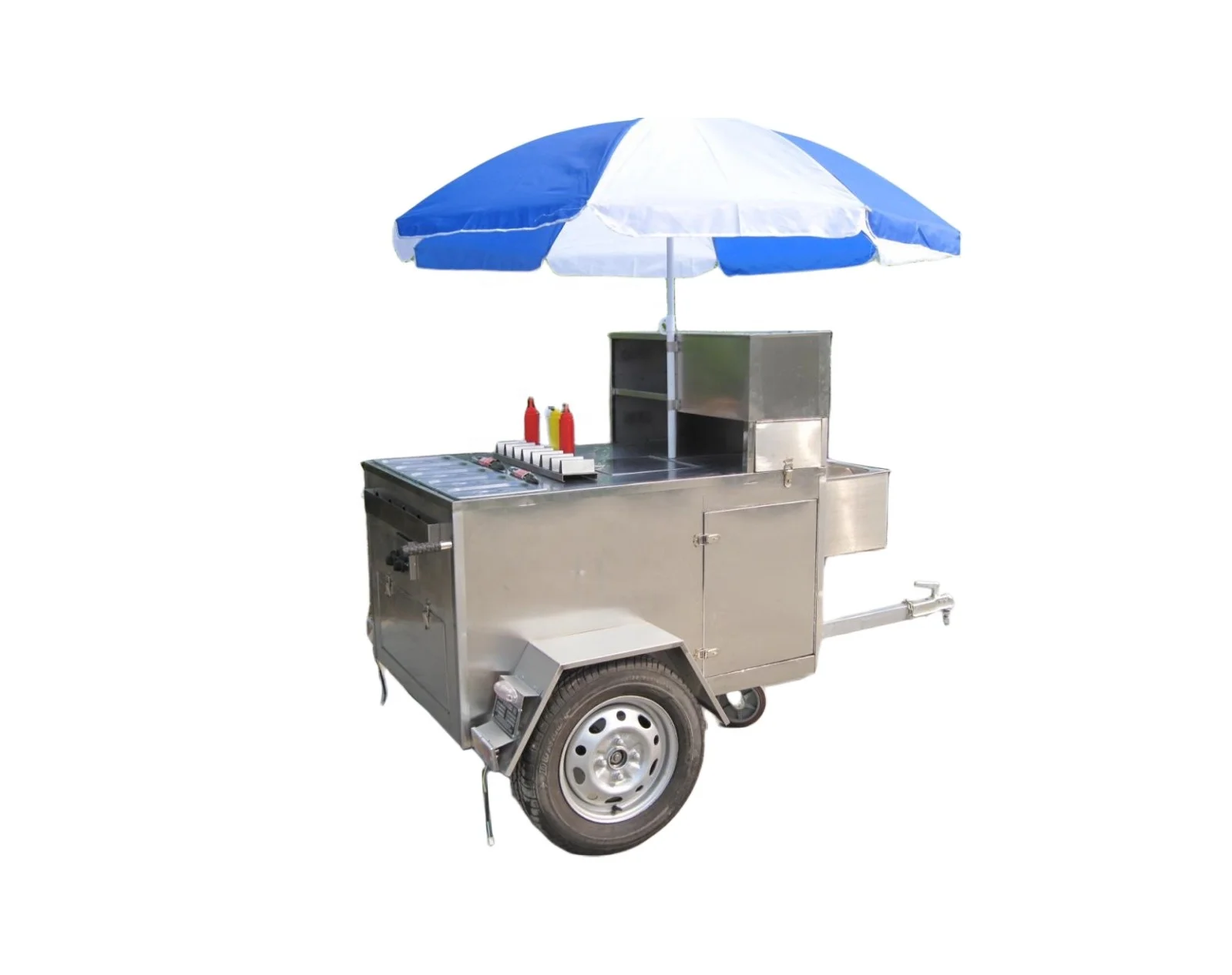 Mobile fast food trailer food truck hotdog small cart mobile food snack ...