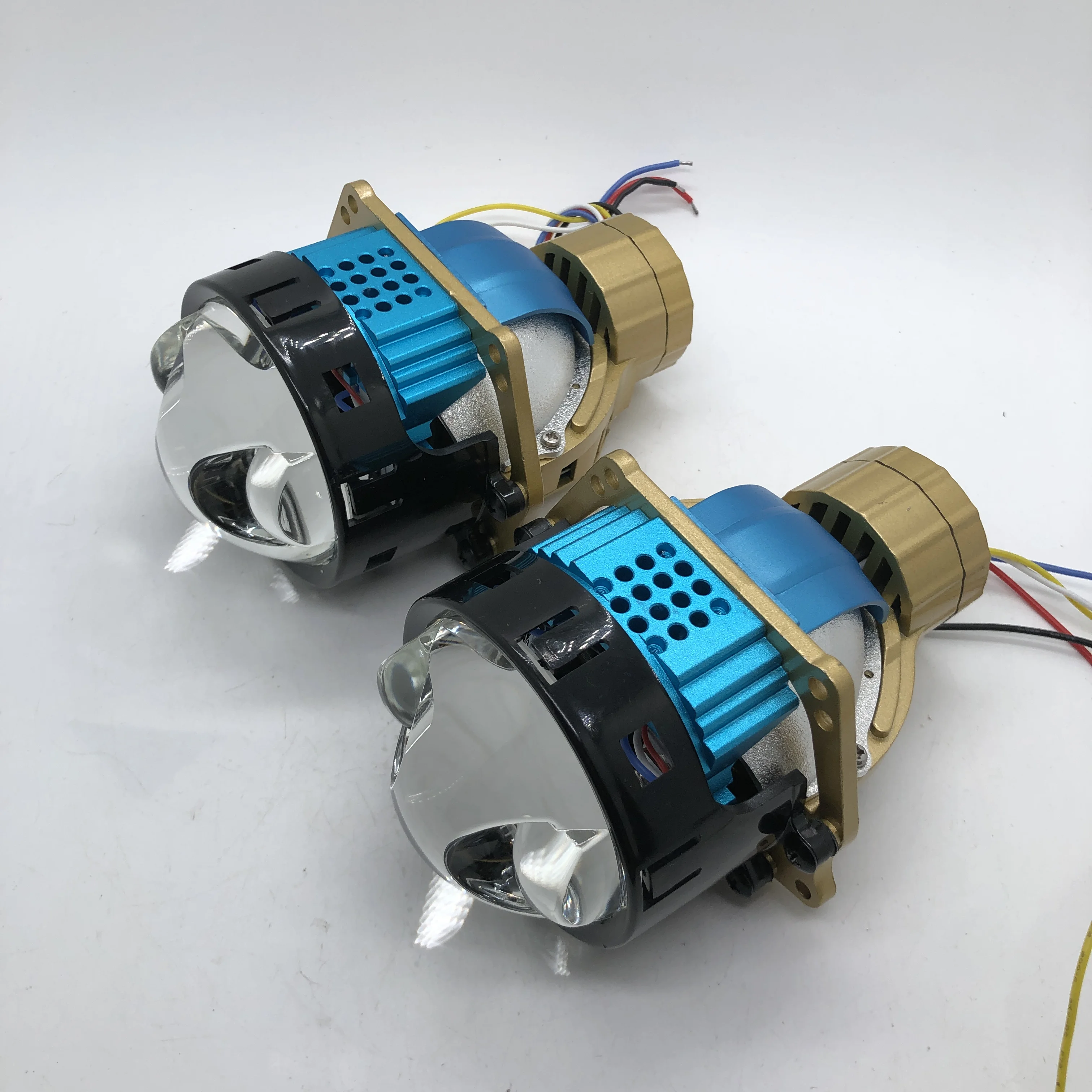 DLAND HMB 3-inch Biled LED Projector Lens Two Reflectors Dual Direct ...