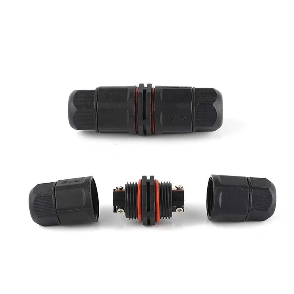 Outdoor Project Power Cable Joint Screw Type 2pin Waterproof Plastic ...