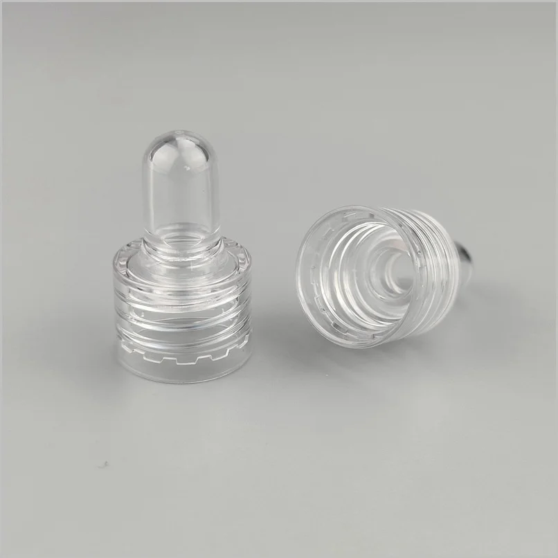Luxury Shiny Smooth Fully Transparent Dropper 18mm 20mm PETG Plastic ...
