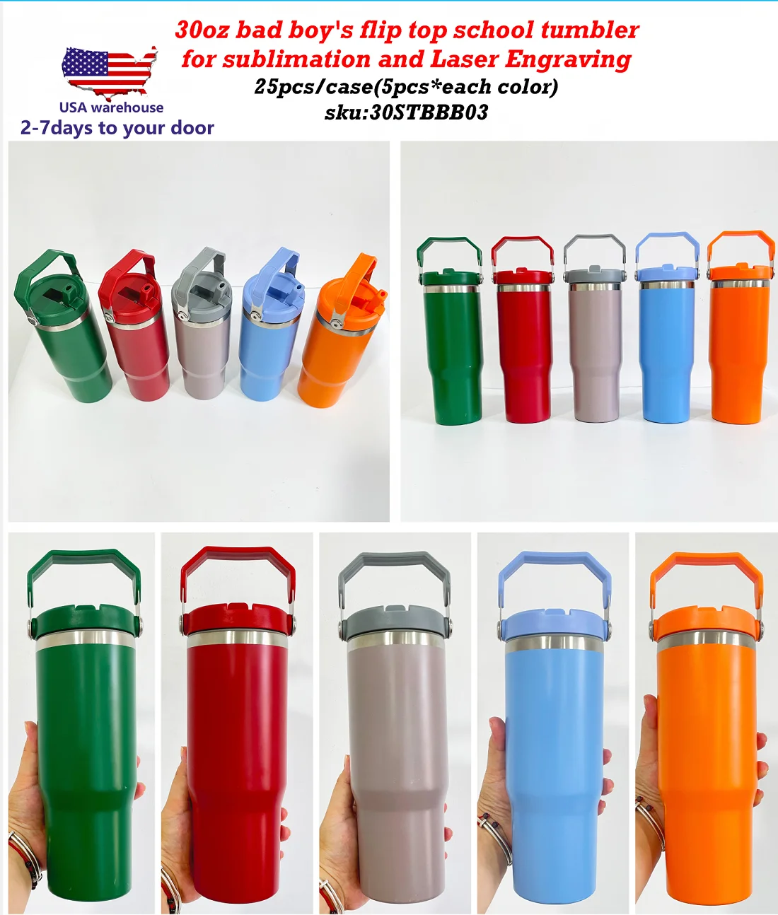 Usa Warehouse Men Male Colored Bad Boy's School Blank Sublimation ...