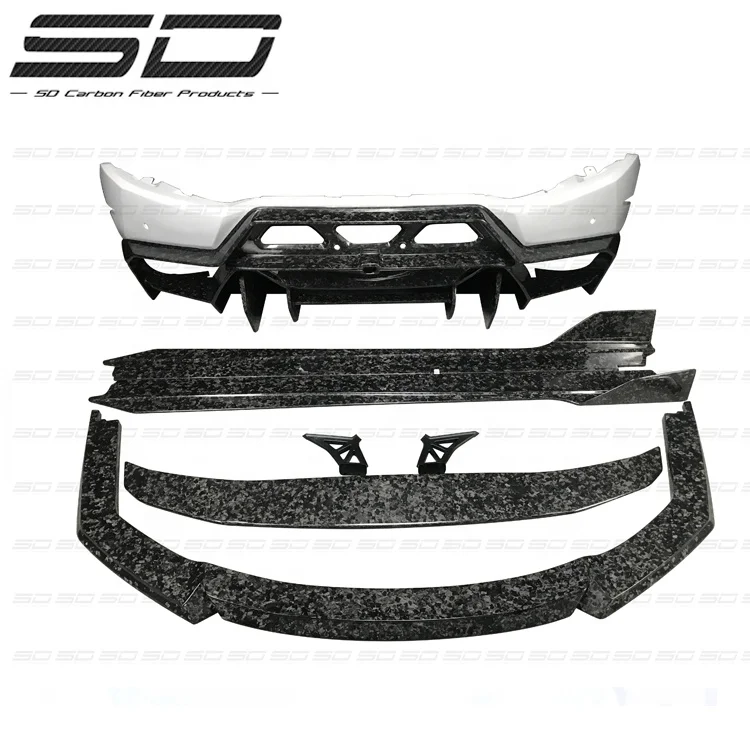 Bodykit Carbon Fiber Frp Body Kit Front Rear Bumper For Lamborghini ...