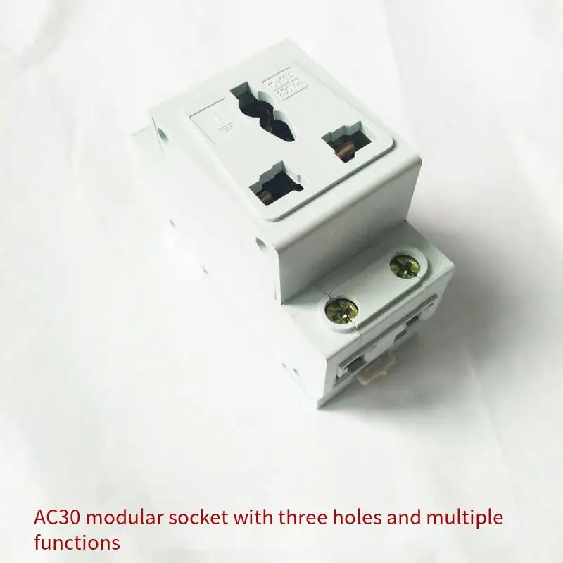 Wholesale Din Rail Ac30 3-hole Multifunctional Socket Power Socket 10a/16a Flame Retardant - Buy ...