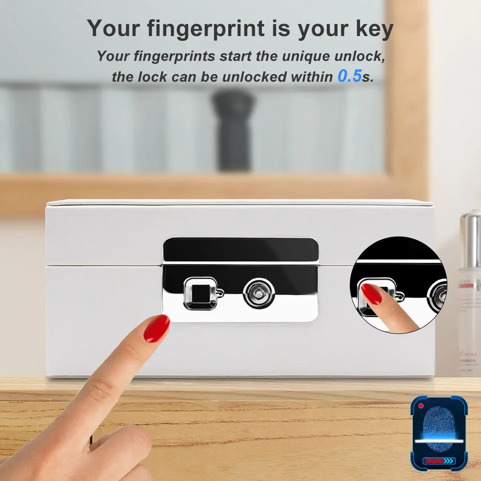 Outdoor Waterproof Wholesale Pu Leather Gift Box Jewelry Fingerprint ...