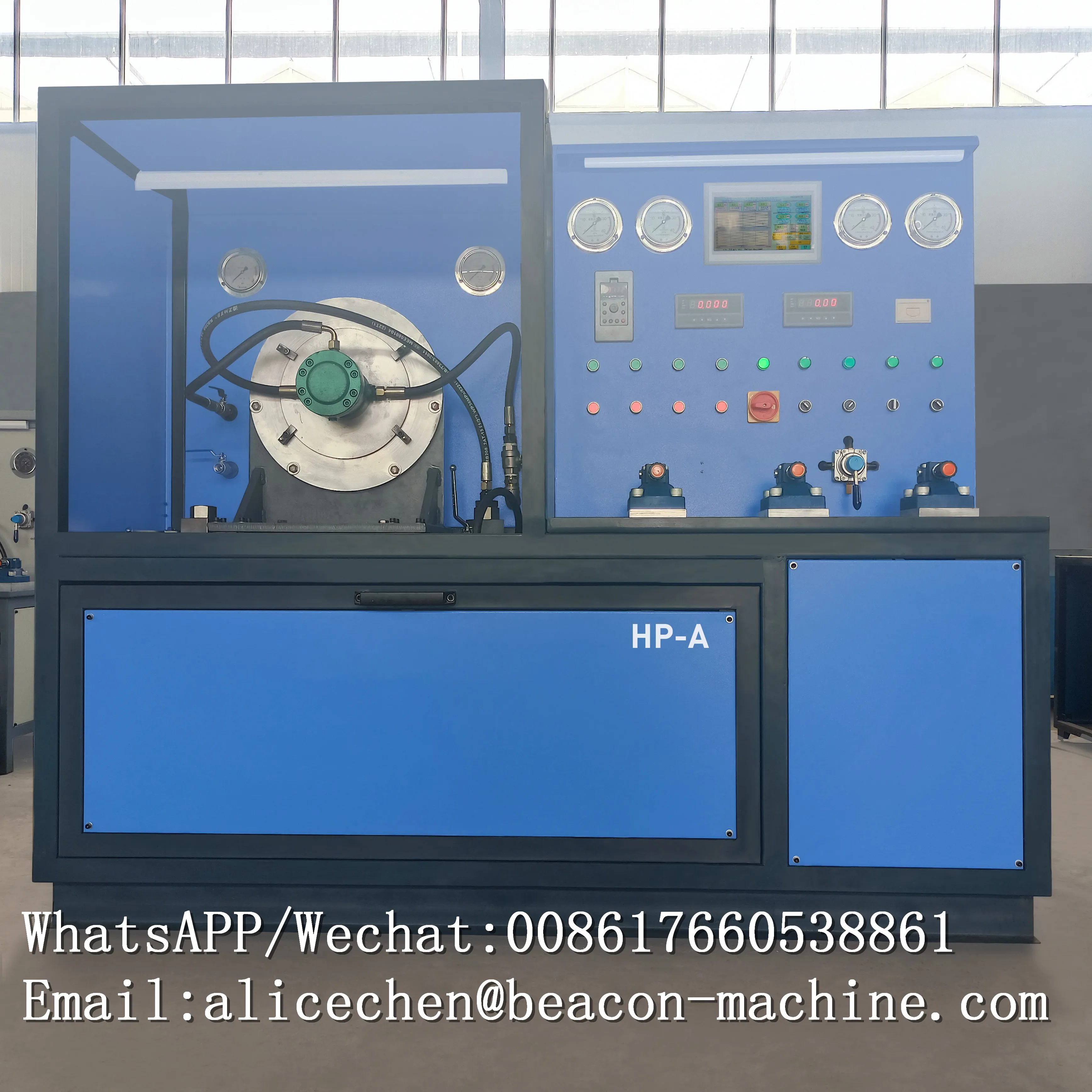Beacon Machine Hp-a Excavator Hydraulic Pump Motor Valve Cylinder Test ...