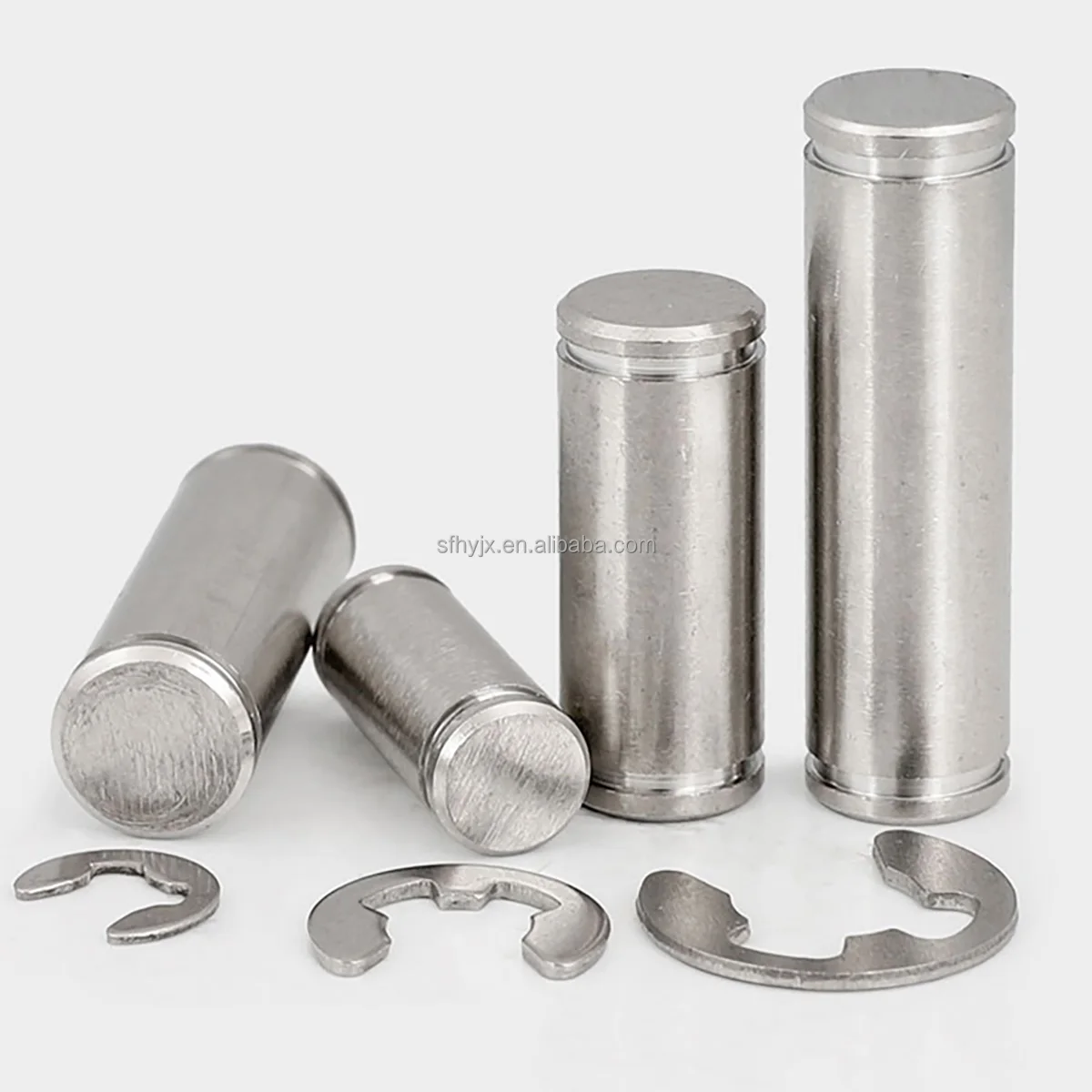 304 Ss Grooved Pin Shaft Double Head Circlip Locating Pin With ...