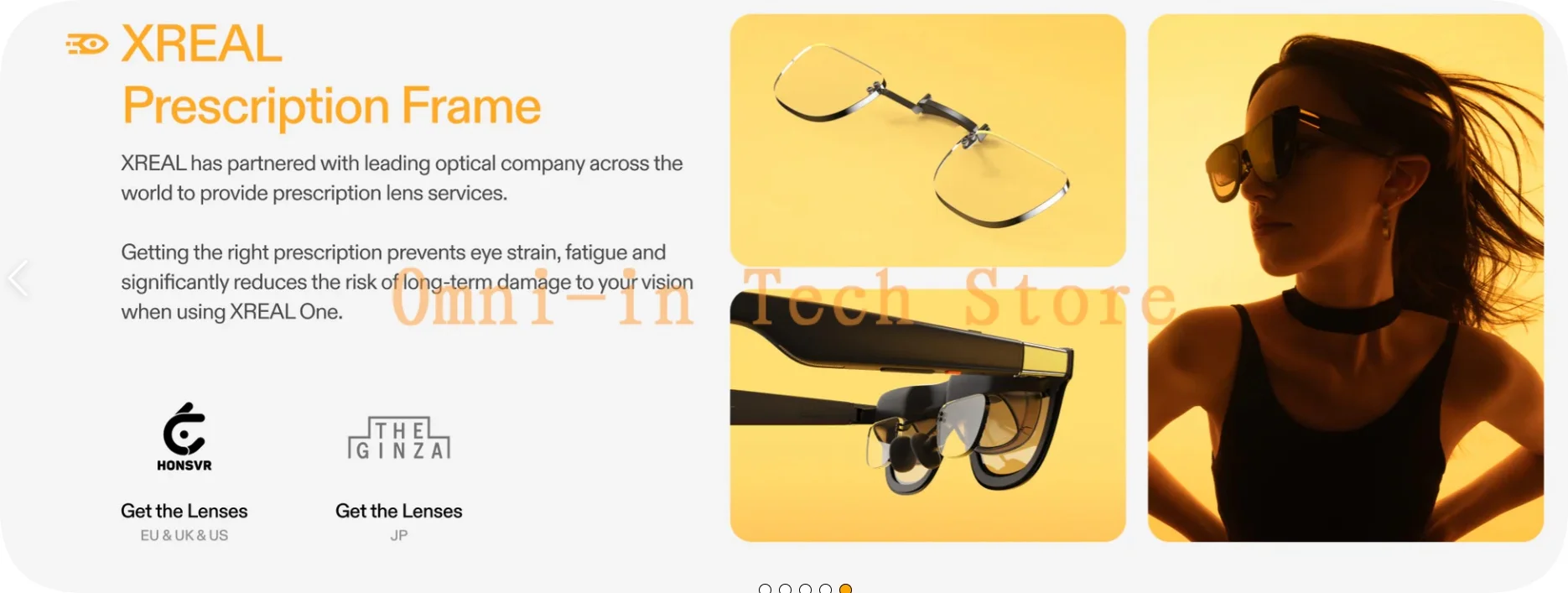 XREAL ONE AR Smart Glasses - 147 Inch Screen, 1080P, 120hz