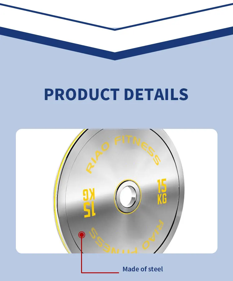 Home Gym Equipment Bumper Plate Discs Calibrated Weight Plate Hard ...