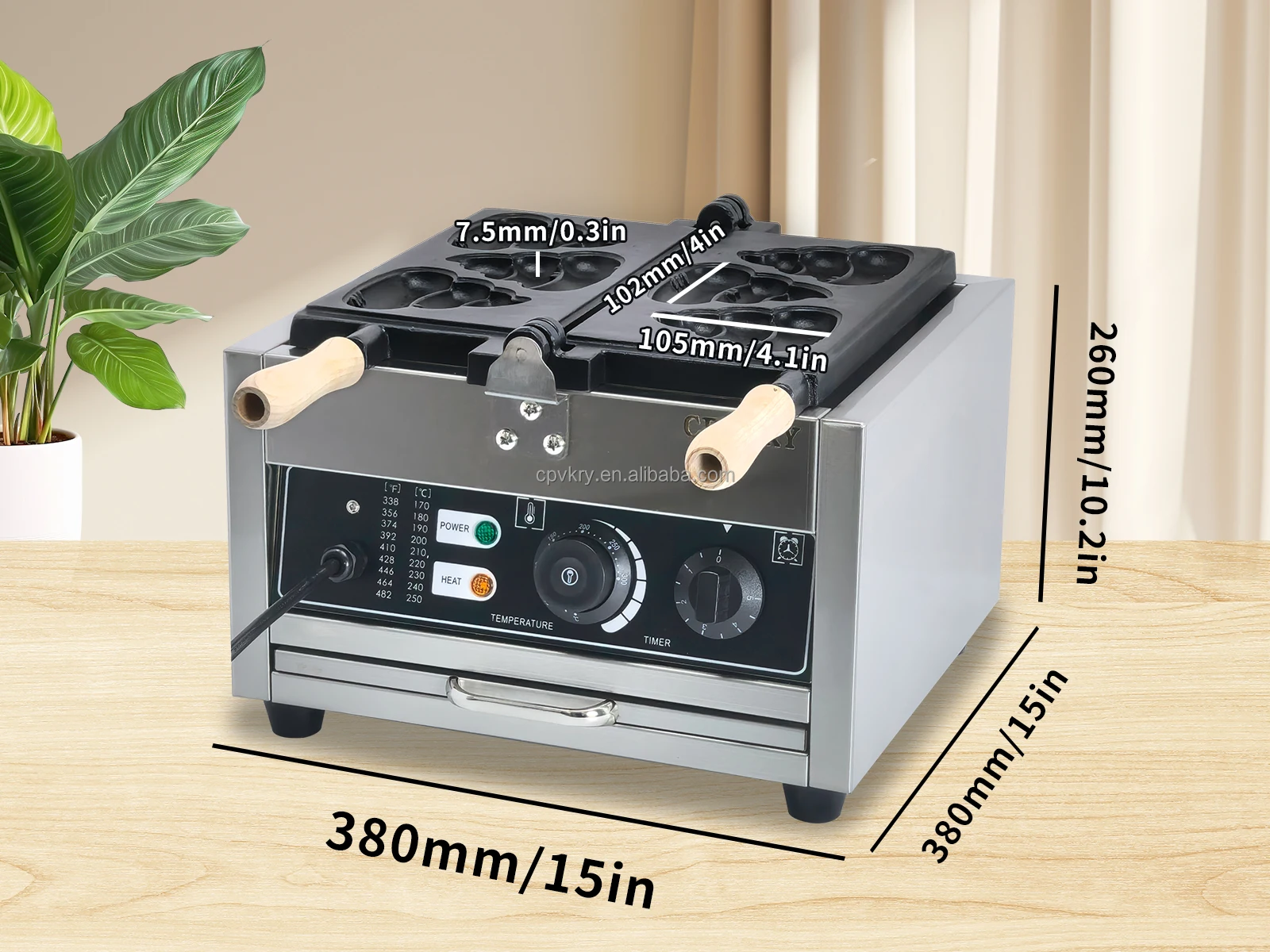 Poop Emoji Waffle Maker - Customized, Non-Stick Snack Machine